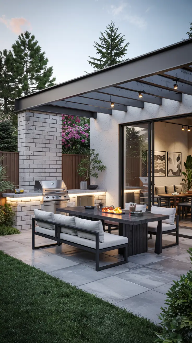 BBQ Patio Ideas 2026 for Backyards: DIY, Built-In Grill & Covered Patio ...